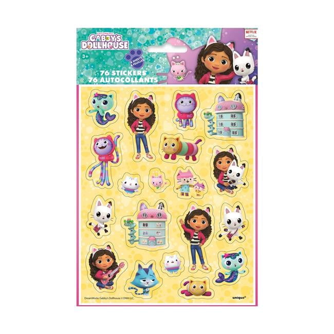 Gabby's Dollhouse Stickers 76 Stickers Favors Party Supplies - Walmart.com