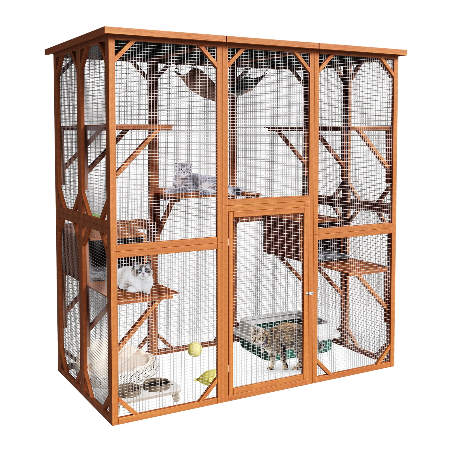 AIEGLE 71 H Large Cat House, Large Walk-in Cat Cage Philippines | Ubuy