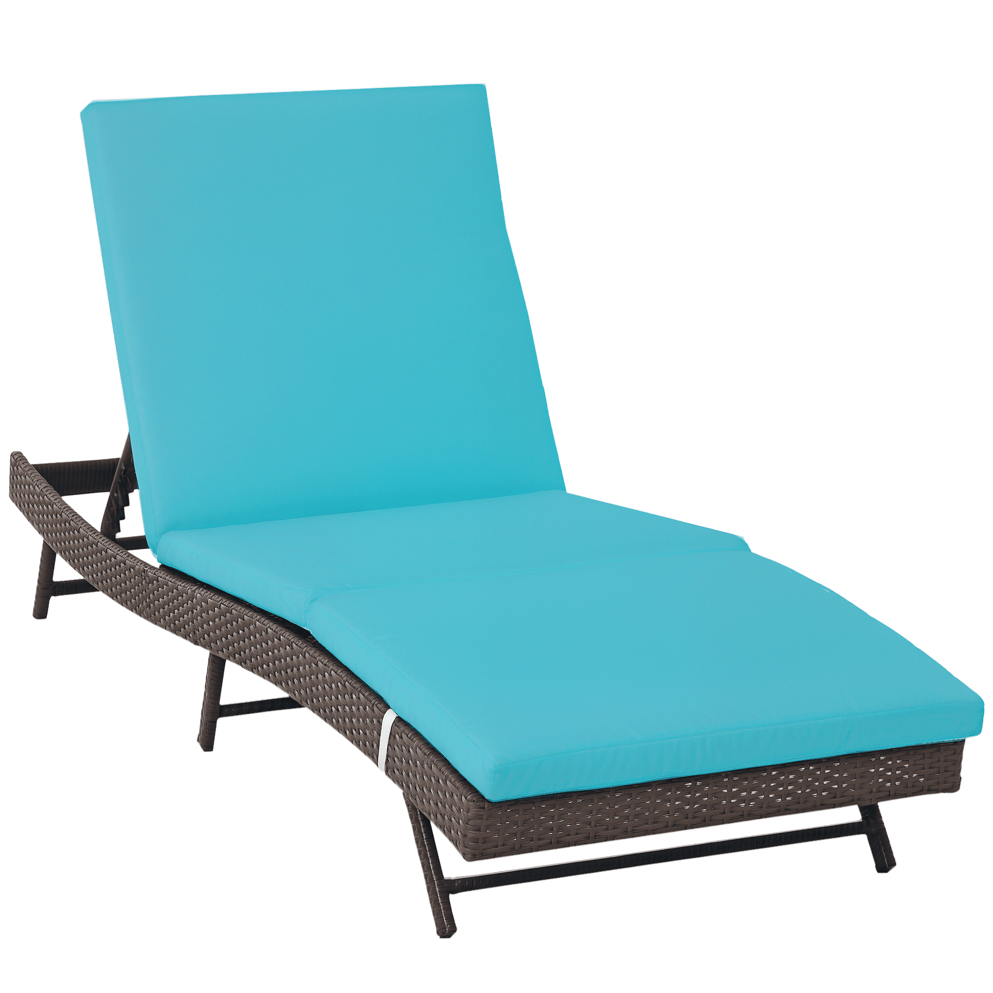 Click here for Outsunny Outdoor Rattan Chaise Lounge Chair With A... prices