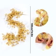 Artificial Flower Wreath with String Lights - 6.56ft Flexible Greenery ...