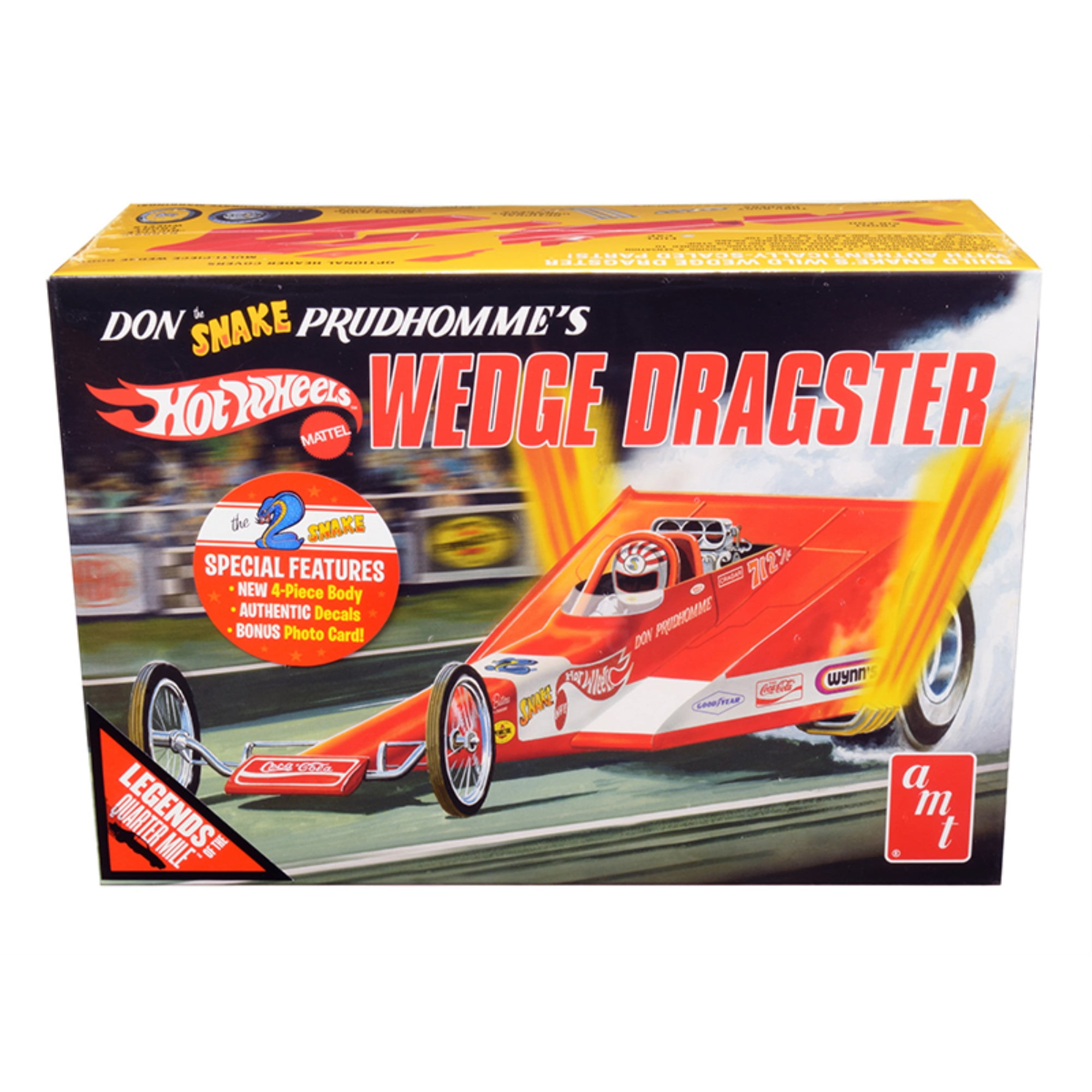 Skill 3 Model Kit Don \ Snake \ Prudhomme \ 's Wedge Dragster \ "Coca ...