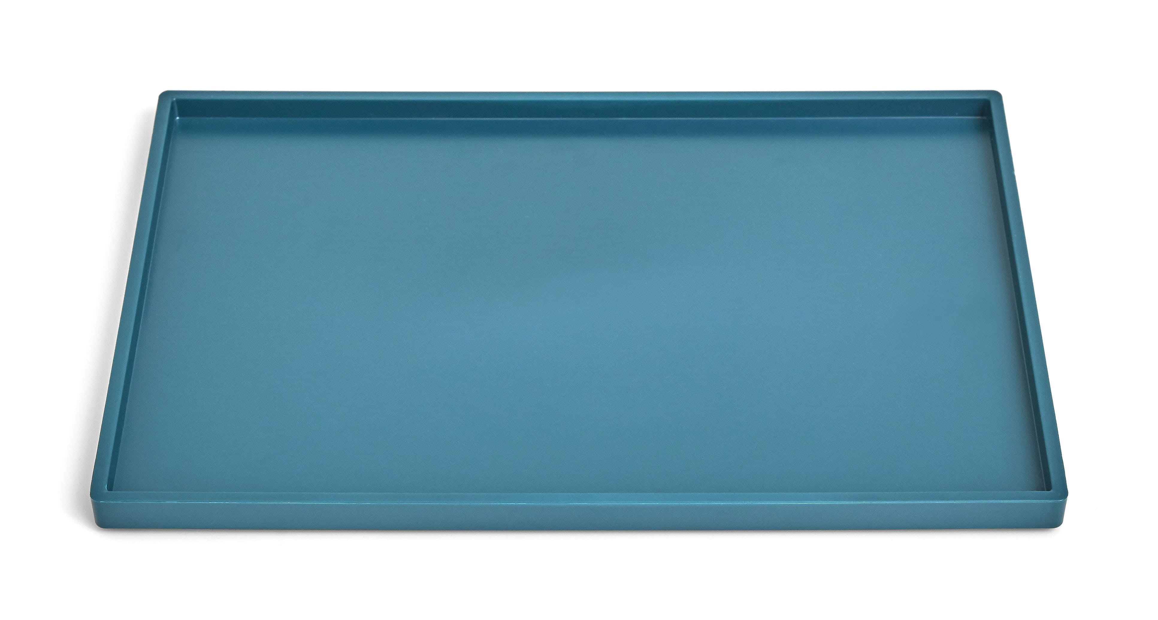 TRU RED Slim Stackable Plastic Tray Teal TR55268 - Walmart.com