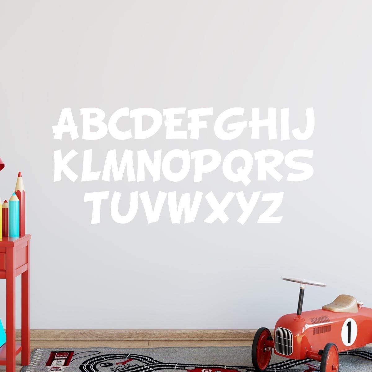 VWAQ Alphabet Wall Decals for Kids Classroom Educational Vinyl Stickers ...
