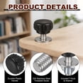 4 Sets Knurled Clamping Knobs with Washers & T-Nuts, M6 x 20mm Metric ...
