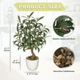 Artificial Olive Tree 18'' Small Faux Olive Tree Fake Olive Plants with ...
