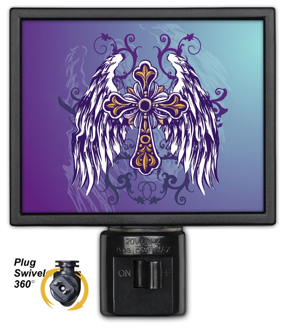 Winged Cross - Night Light - Walmart.com