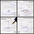 10Pcs 2 Sizes 3D Floating Frame White Clear Floating Display Case ...