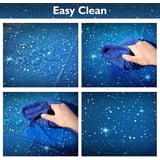 2Pcs Themed Space Tablecloth - Starry Sky Night, Galaxy Table Cover ...