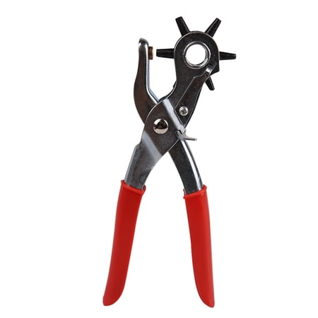 Eyelet Grommet Plier 6 Multi-Hole Sizes Revolving Eyelet Punch Puncher ...