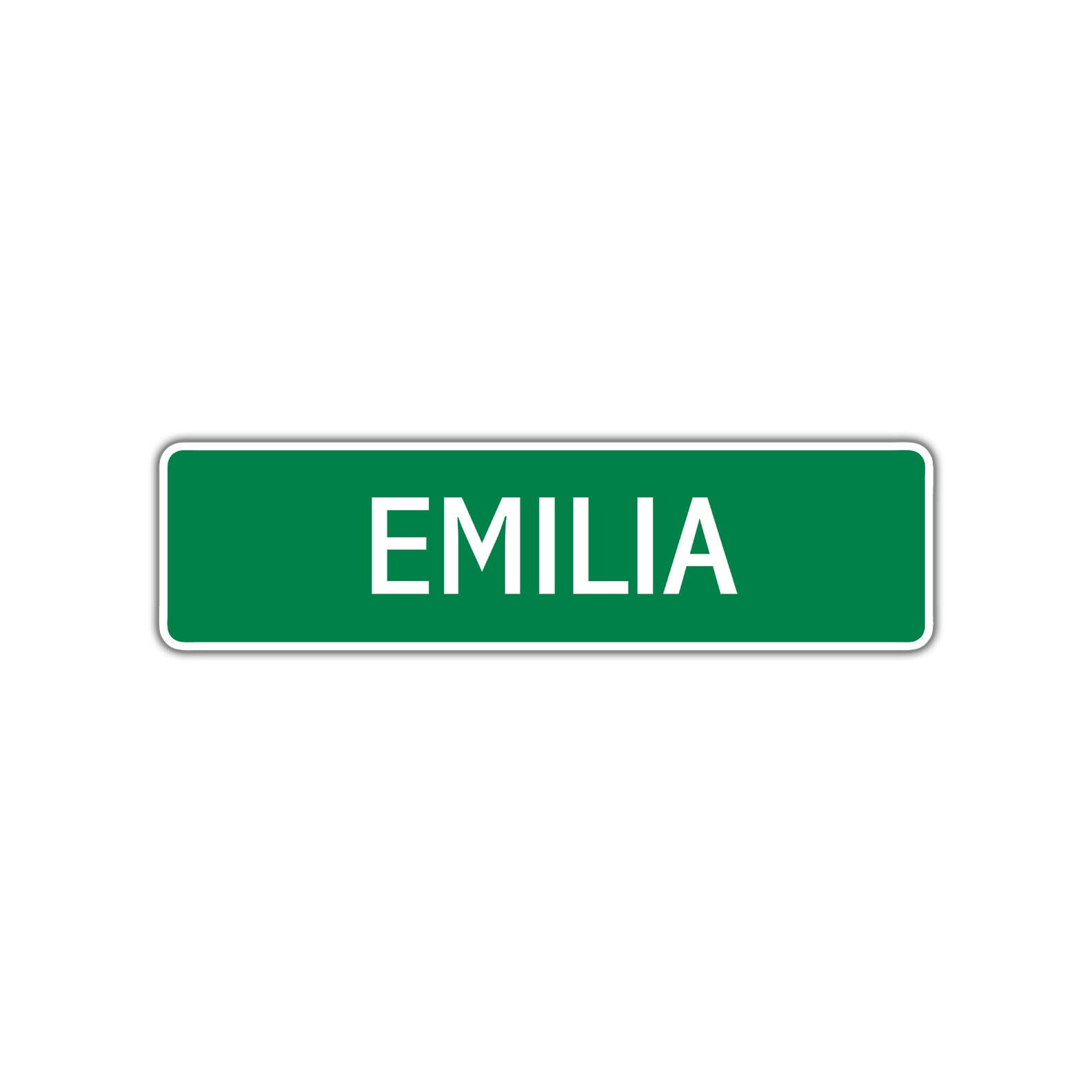Emilia Girls Children Name Letter Printed Label Indoor Outdoor Unique ...