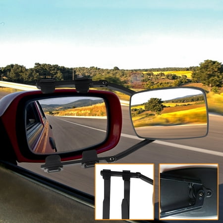 SMihono Caravan Mirror With Extra Long Tension Straps Black Adjustable ...