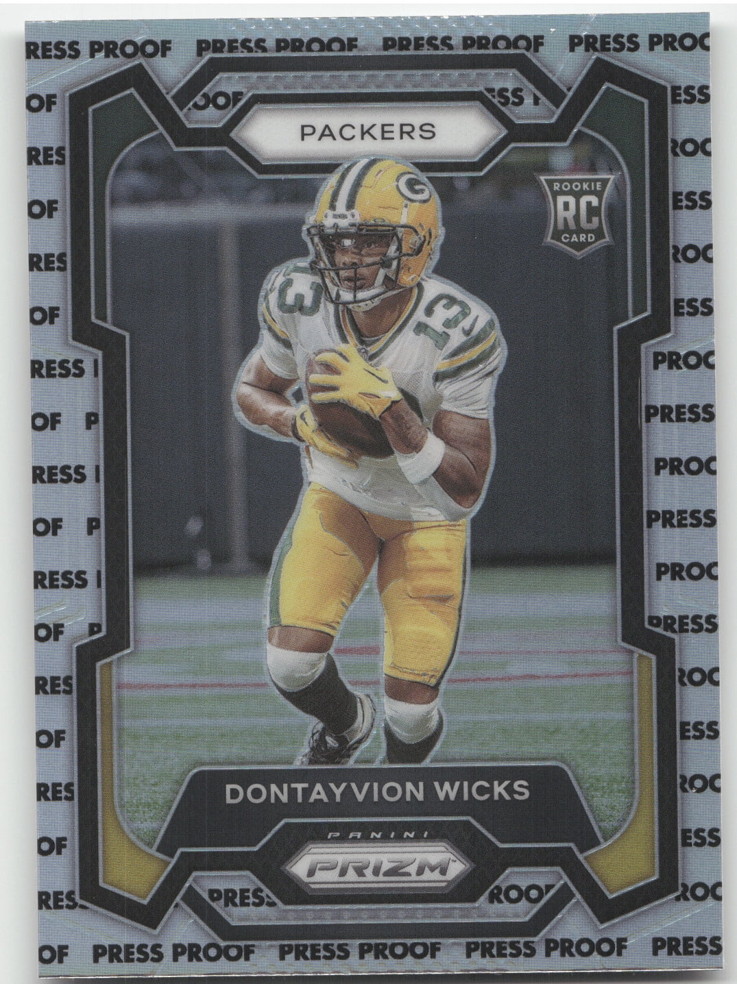 2023 Panini Prizm Football Dontayvion Wicks #333 Press Proof RC ...