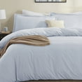 Virtu 3pc Duvet Cover Set, Luxury Microfiber Bedding Set King with ...