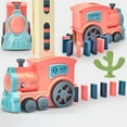 Automatic Domino Train Toy Set, 2025 Upgrade Electric Domino Train ...