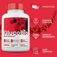 (3 Pack) GlucoBio Blood Support Capsules, Maximum Strength Formula ...