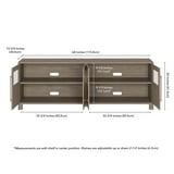 Evelyn&Zoe Holbrook Rectangular TV Stand for TV's up to 75", Antiqued ...
