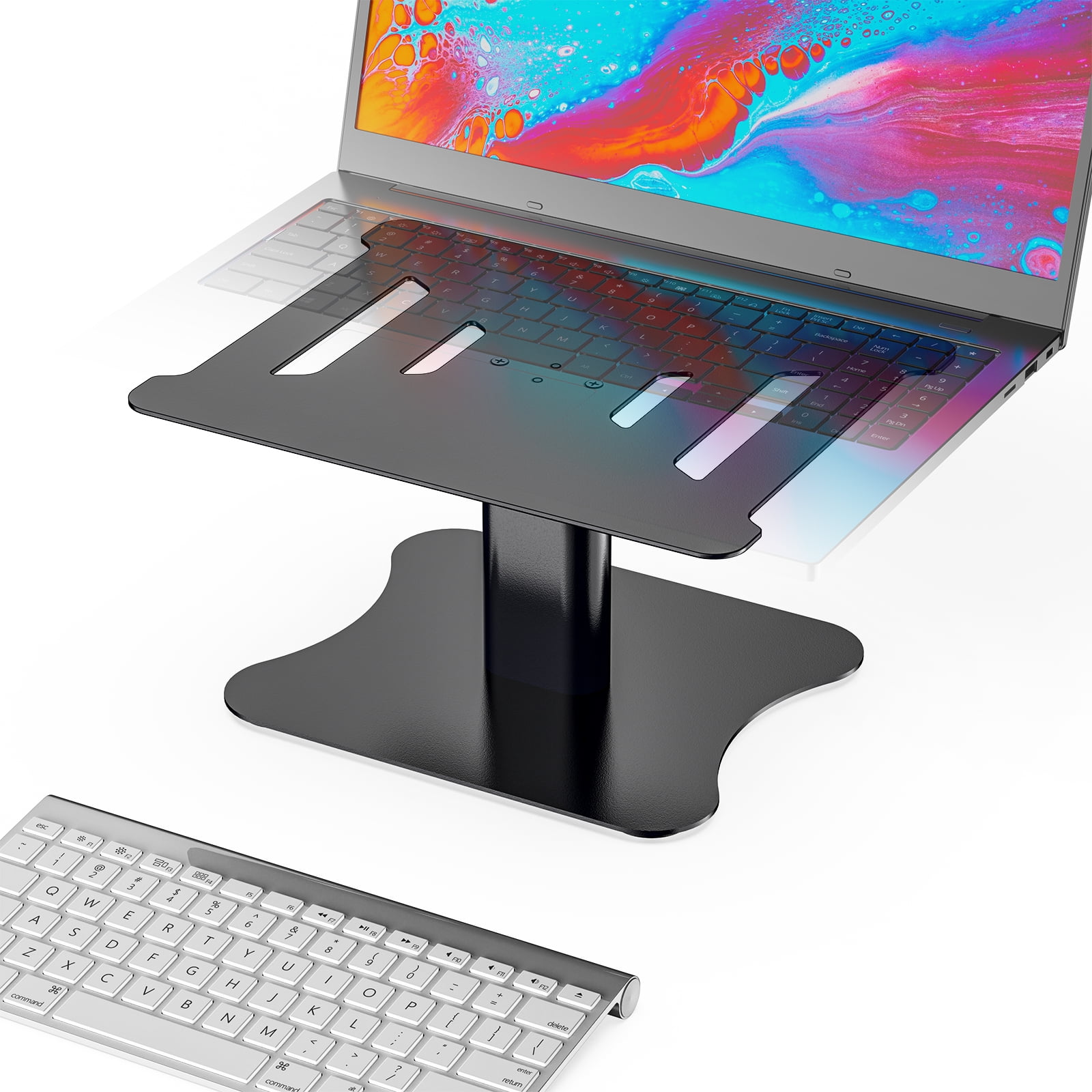 WALI Monitor Stand Riser, Height Adjustable Metal Computer Stand for ...