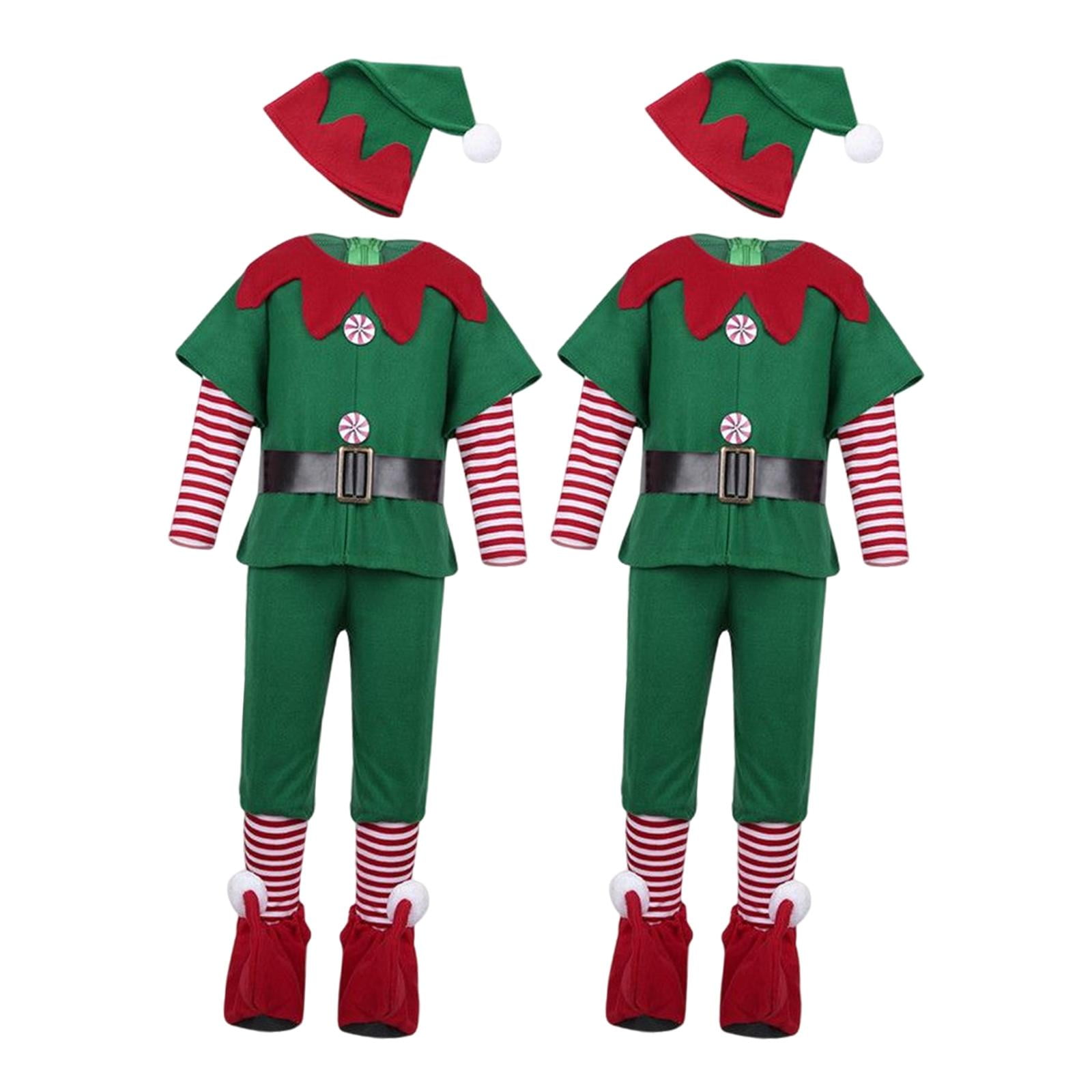Elf Christmas Costume Clothes Photo Props Outfit para Halloween ...
