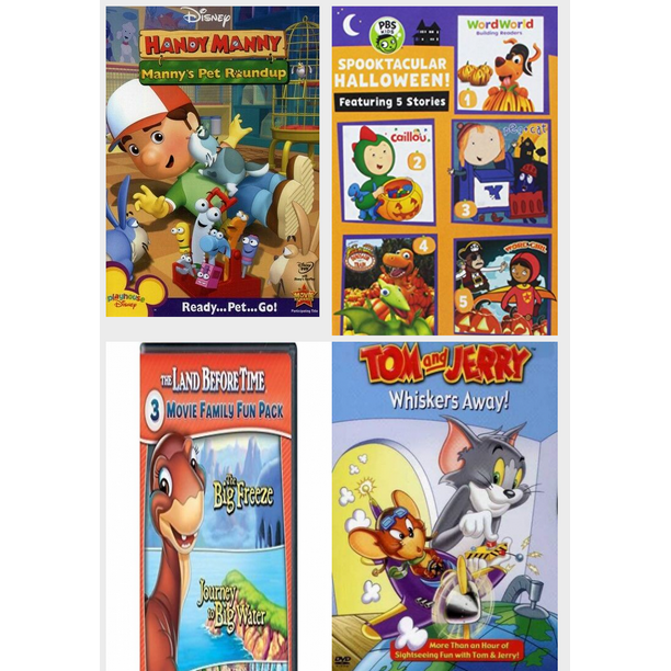 Children's 4 Pack DVD Bundle: HANDY MANNY-MANNYS PET ROUNDUP ...