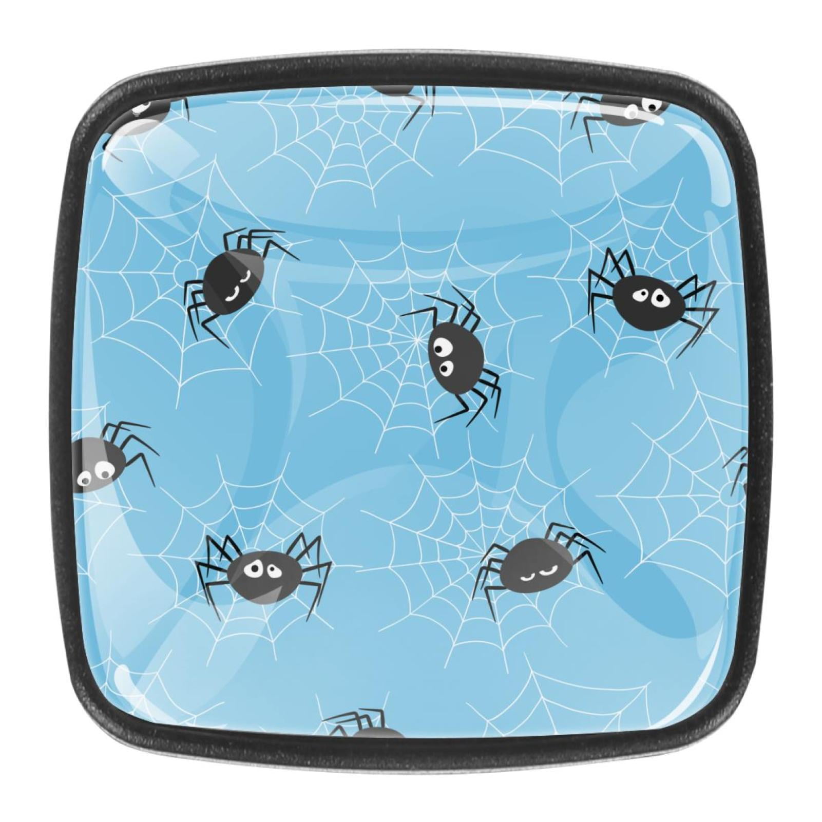 4 Pcs Square Cabinet Handle Cupboard Knob Drawer Pulls Handle Spiders ...