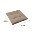Guanhe Linen Chair Cushions 17x17inches, Outdoor Seat Pads for Dining ...