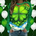 Women Sweatshirt St. Patrick Irish Elf Tops 3D Cartoon Pullover Shirts ...