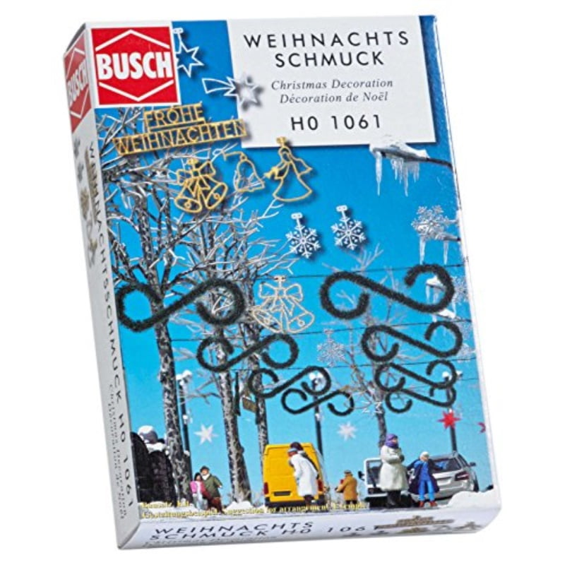 busch 1061 christmas street decor ho scenery scale model scenery ...
