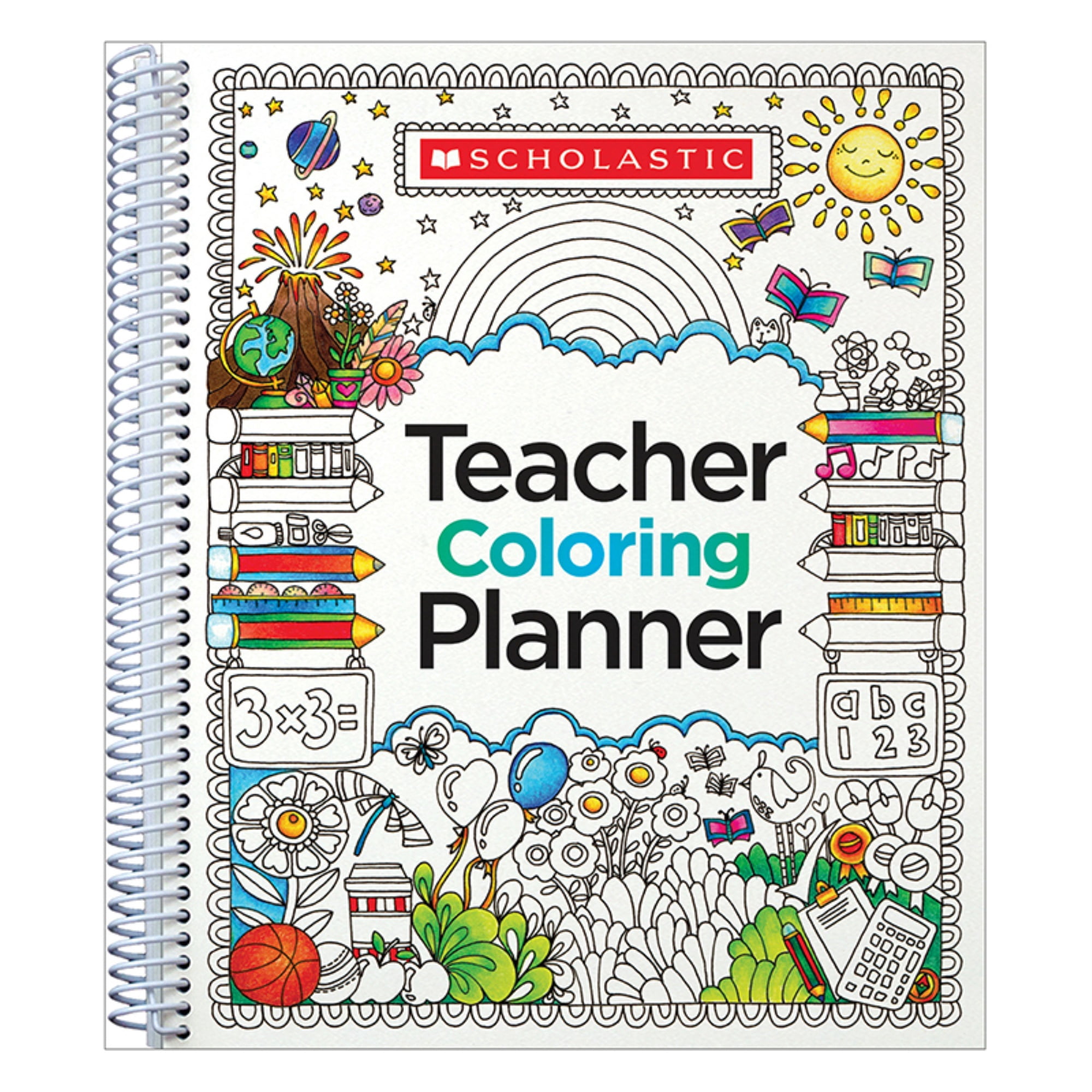 Teacher Coloring Planner | Bundle of 5 - Walmart.com