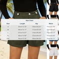CHEEREAM Womens Casual Shorts Button Elastic High Waist Bottom Pleated ...