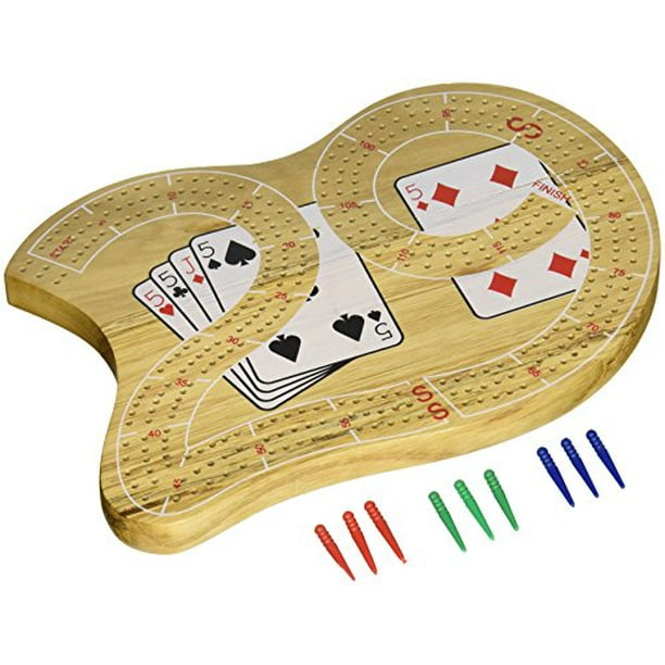 Grand tableau de cribbage de 29 po avec 3 rails - Walmart.ca