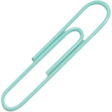 JAM Paper Jumbo Paper Clips, Teal Blue, 1 inch, 75/Pack - Walmart.com