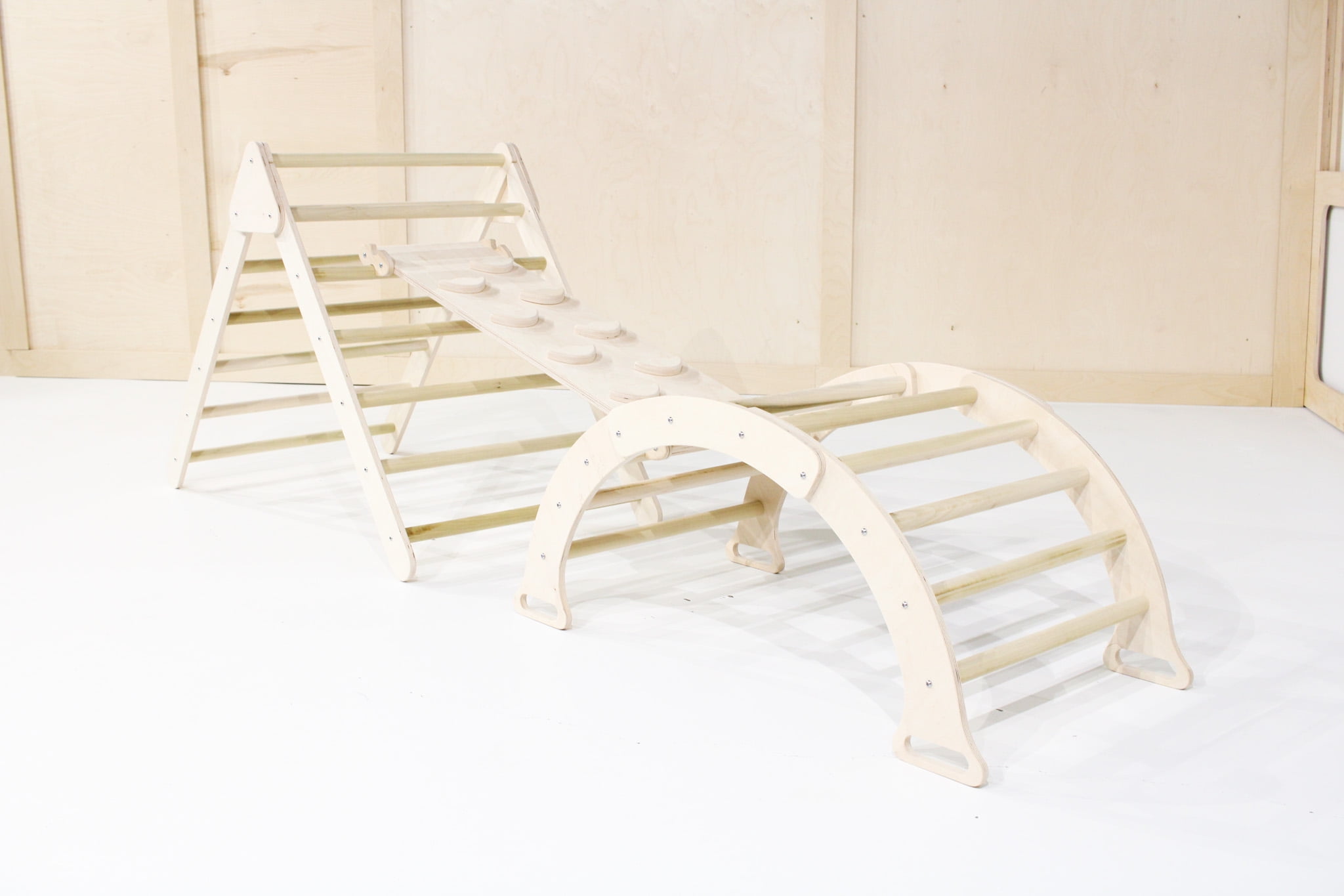 Opal's Climbing Gym: A Pikler Triangle 3-Piece Kids Montessori Arch ...