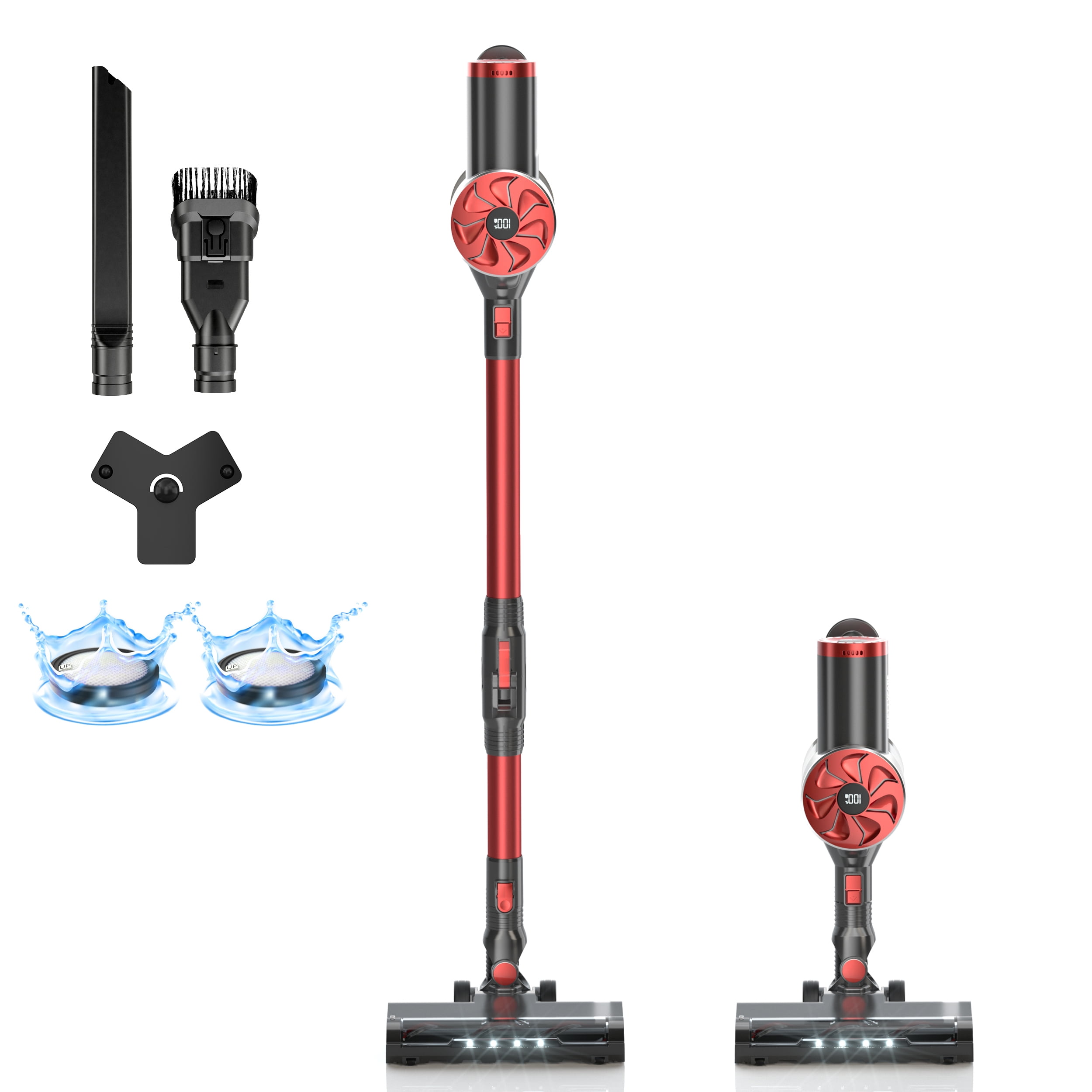 Prettycare Cordless Stick Vacuum Cleaner Lightweight,Designed for ...