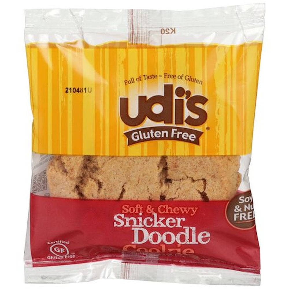 Udi's Gluten-Free Snickerdoodle Cookies, Individually Wrapped, 36 Pack ...