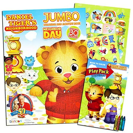 Daniel Tiger Coloring and Activity Book Set with Stickers and Crayons ...