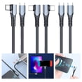 Right Angled 90 Degree Extension Cable USB C Male to Type C Data ...