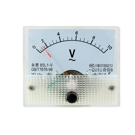 85L1 AC 0-10V Rectangle Analog Panel Volt Meter Gauge | Walmart Canada