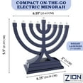 Zion Judaica Mini LED Menorah - USB/Battery Operated, Multiple Light ...