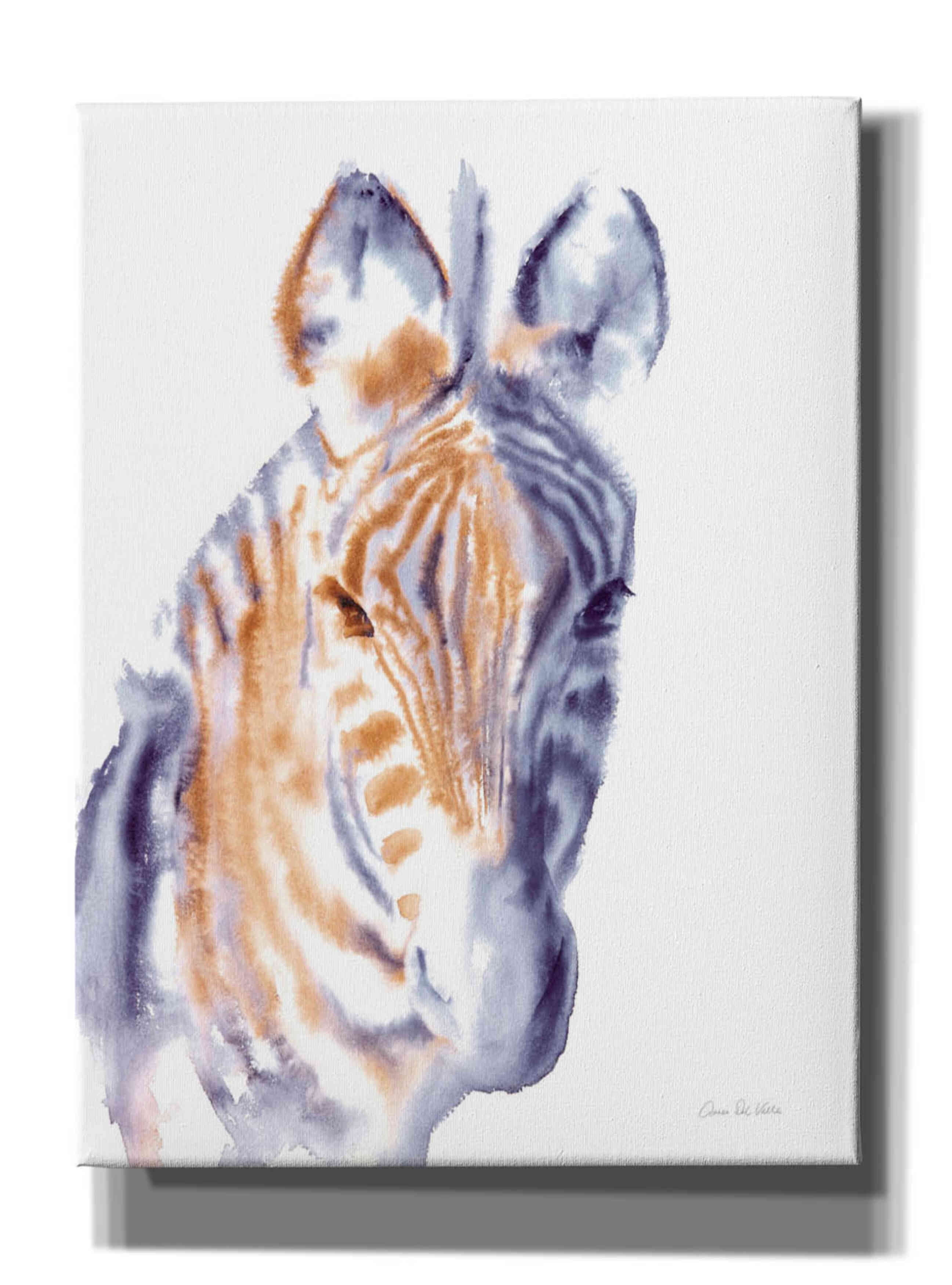 Epic Graffiti 'Zebra Neutral' by Alan Majchrowicz, Giclee Canvas Wall ...