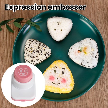 Lubelski Expression Embosser Multi Shape Cartoon Smile Rice Ball Mold ...