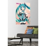 Hatsune Miku - Music Note Wall Poster with Pushpins, 22.375" x 34 ...