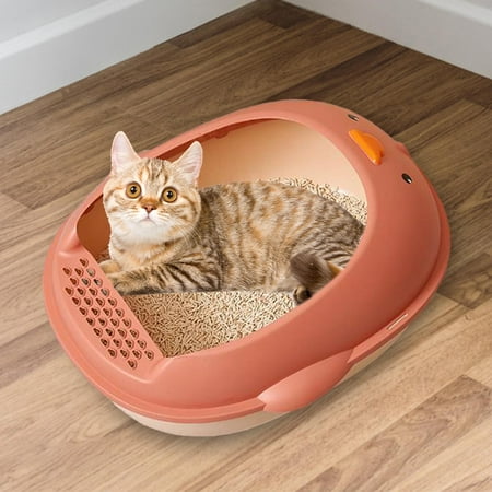 Cat Litter Boxes Indoor Cats Easy Cleaning Cat Sandbox for Sand Box ...