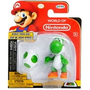 Nintendo Super Mario 4 inch Action Figure - Green Yoshi with Egg - Wave ...