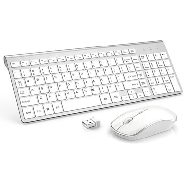 Logitech Slim Wireless Keyboard & Mouse - Compact, Ultra Quiet, 2.4 GHz ...