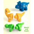 Coogam Dino Kids Educational Toy, 26 PCS Double-sided Alphabet Match ...