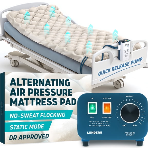 Vive Alternating Air Pressure Mattress Pad – Bed Sore & Pressure Ulcer ...