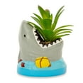 JAWS Shark Small 4-Inch Ceramic Mini Planter With Artificial Plant ...