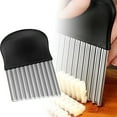 Crinkle Cutter for Veggies, Stainless Steel Knife, Veggie Cutter for ...