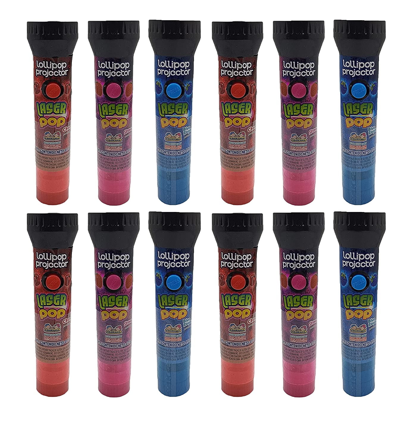 Kidsmania Laser Pop Lollipop Projector Candy (12 Pack) - Walmart.com