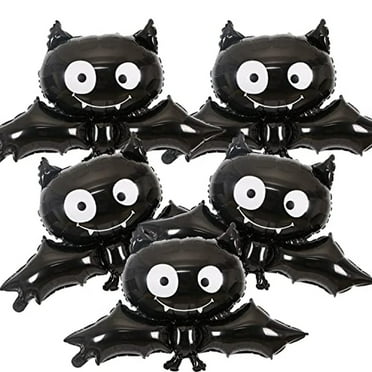 134Pcs Halloween Balloon Kit, Black Orange Spider Balloons, 3D Bat ...